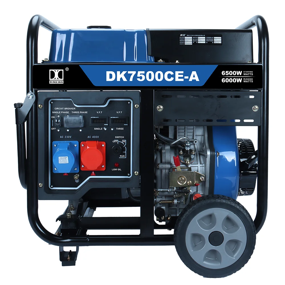 Dinking 6kw Diesel Generator Air-cooled Open Frame Type Diesel ...