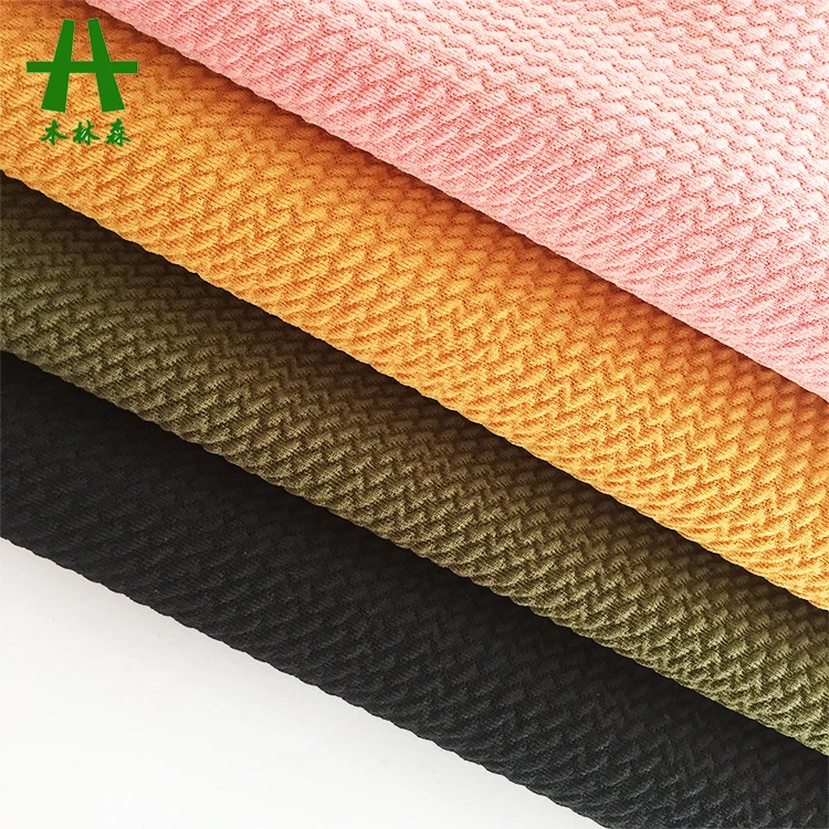 Mulinsen Textile Polyester Spandex Jacquard Bullet Fabric 4 Way Stretch ...