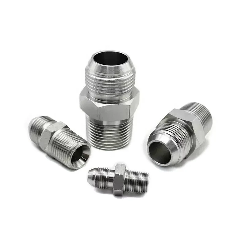 JIC BSP Straight Union Tube Fittings SAE Flared Hydraulic Straight ...