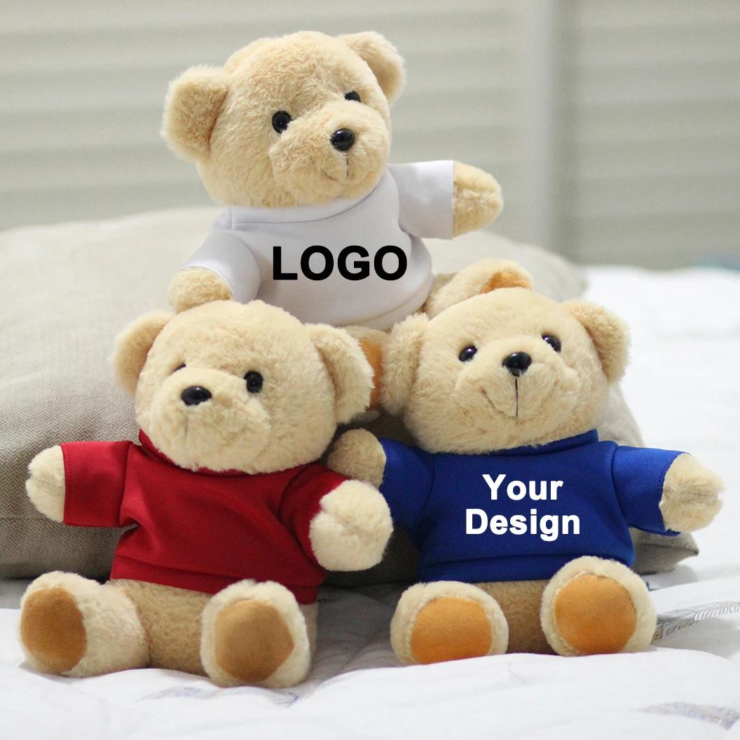 Promotional China Factory Wholesale Plush Teddy Bear With Printed Logo ...