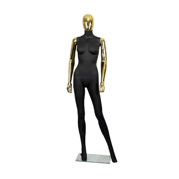 Luxury Gold Flexible Arm Dress Form Women Full Body Mannequins Female ...