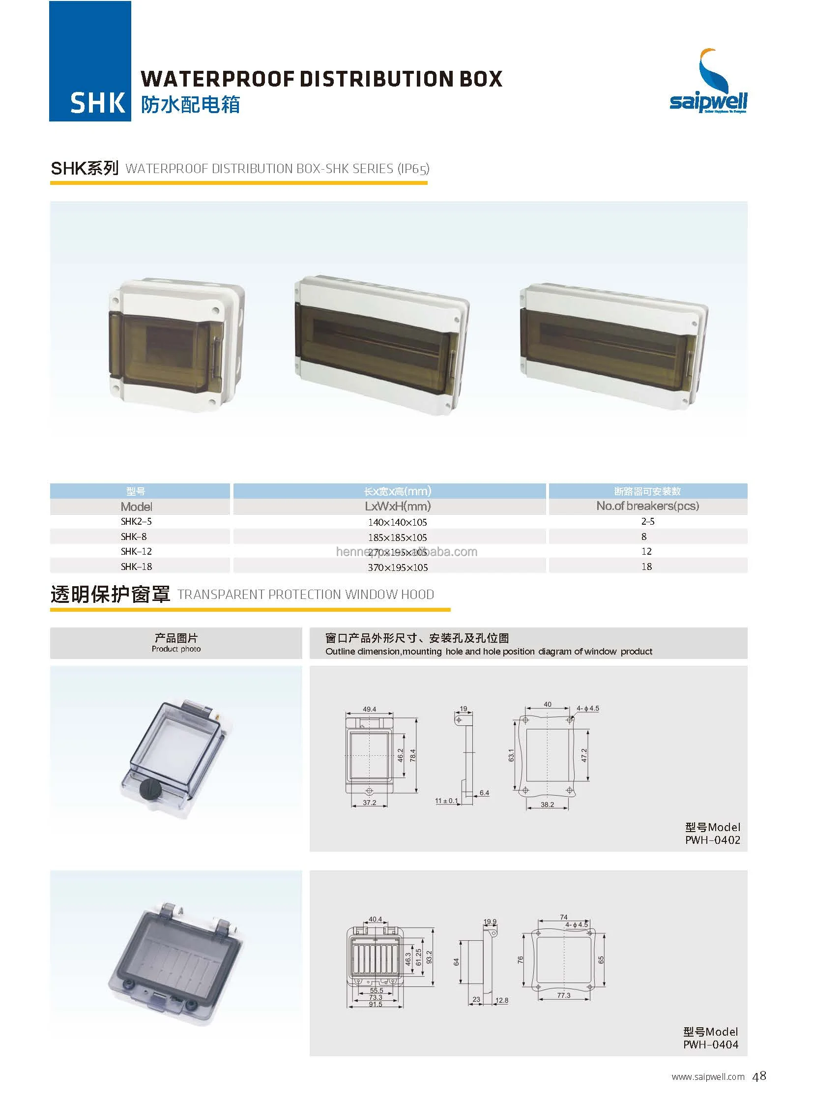 Saipwell Double Push Button Control Station Switch Box Customized Push ...