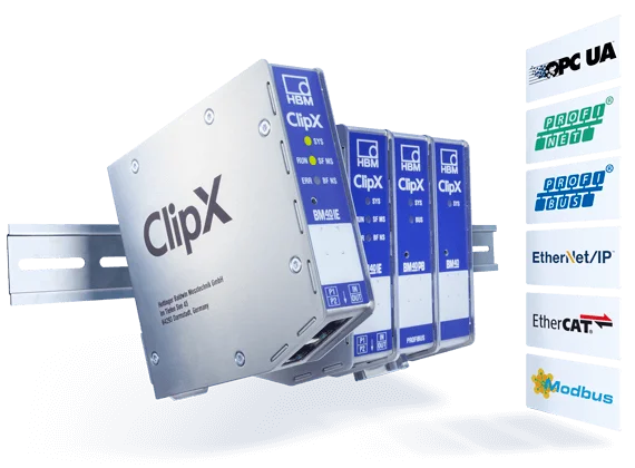 HBM Clipx BM40 Load Cell Amplifier - Industrial Signal Conditioner