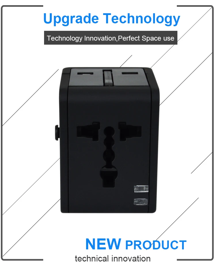 Universal Travel Adapter With Usb C 20w Pd Fast Charging Adapters Us Eu ...