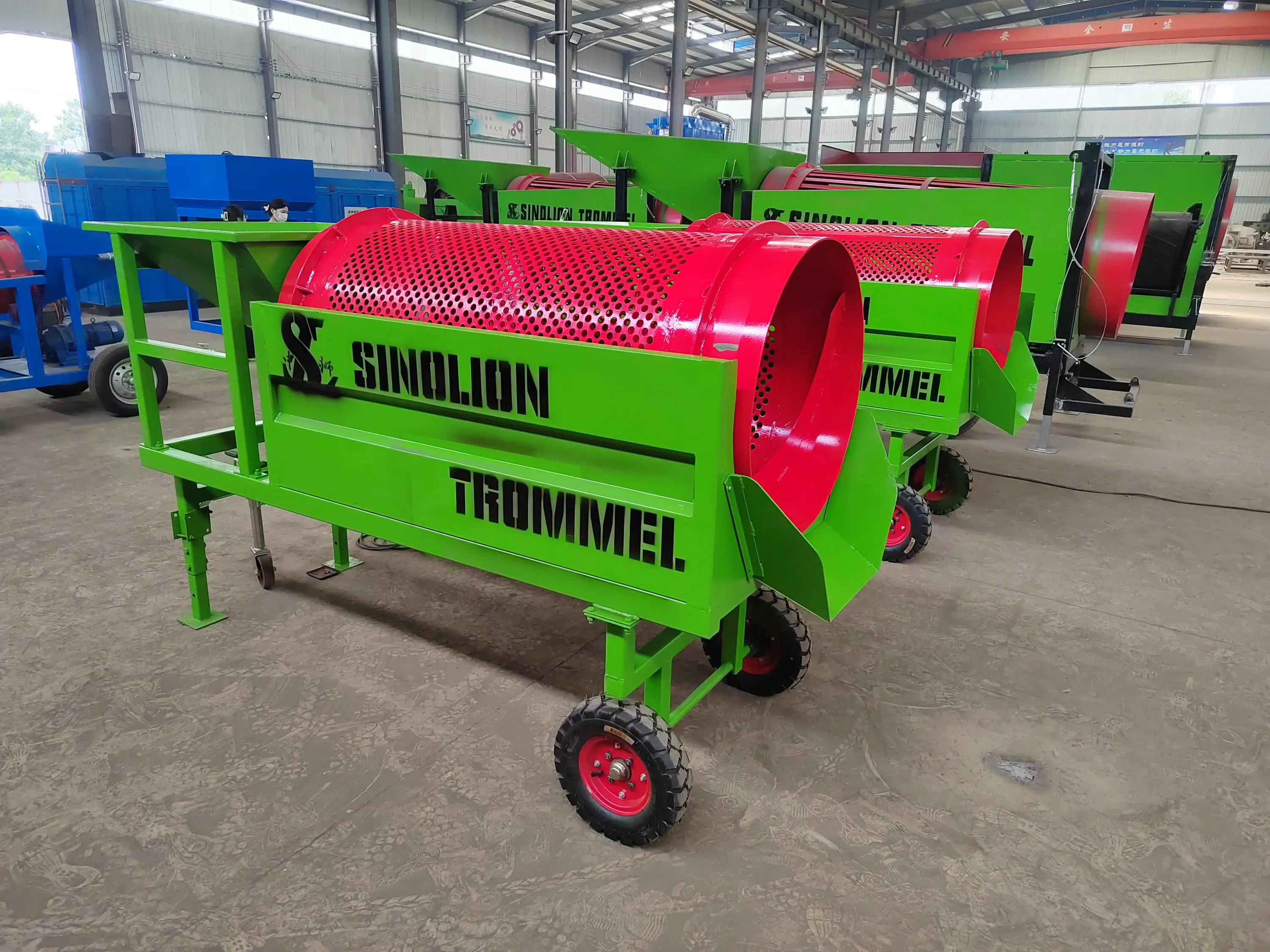 Mobile Trommel Screen Steel Construction for Efficient Compost Topsoil ...