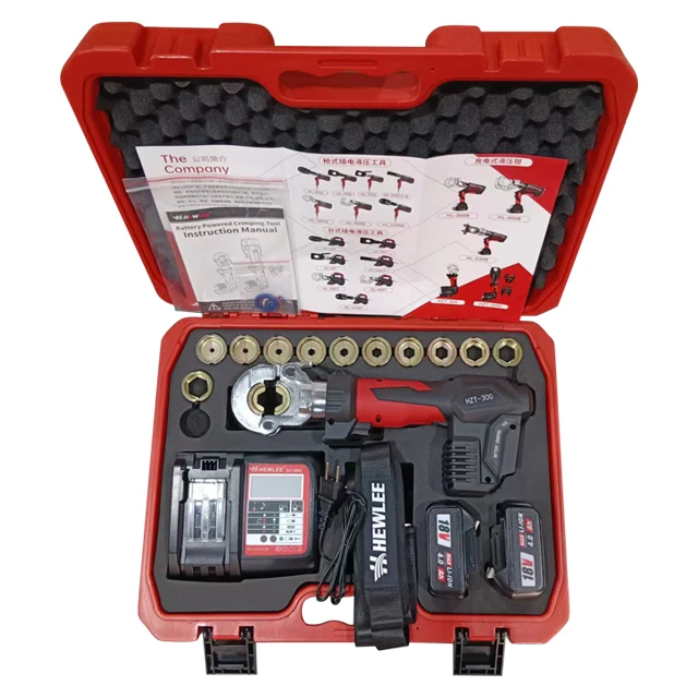 HEWLEE HZT-300 Electric Hydraulic Pliers - 50KN Crimping Power