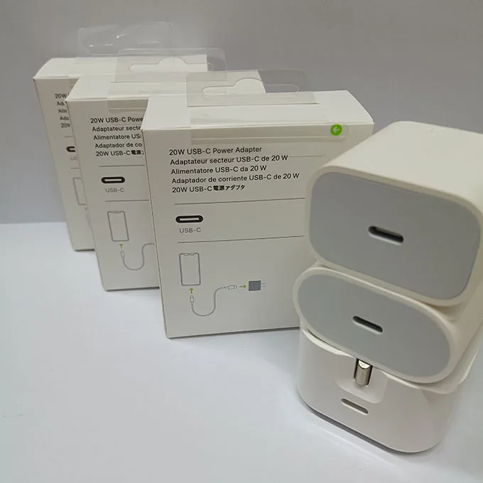 For Apple Adapter 20w Charger Pd Usb-c Fast Charger Eu Us Uk Travel ...