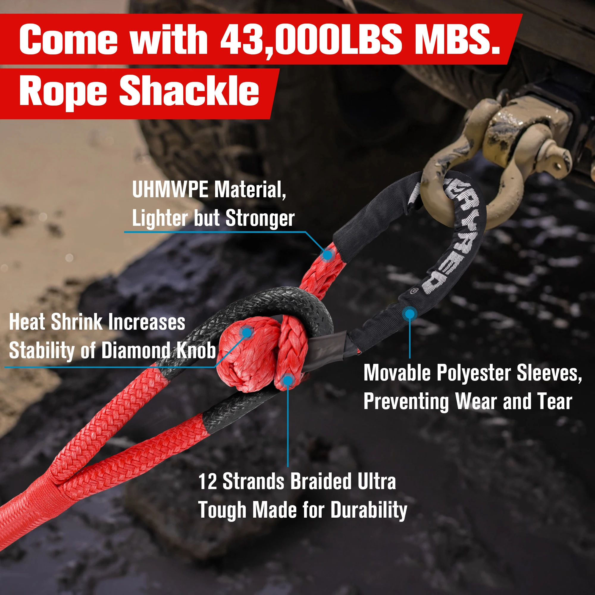 Fireyred Heavy Duty Off Road Car Towing Kinetic Sand Durable Energy ...