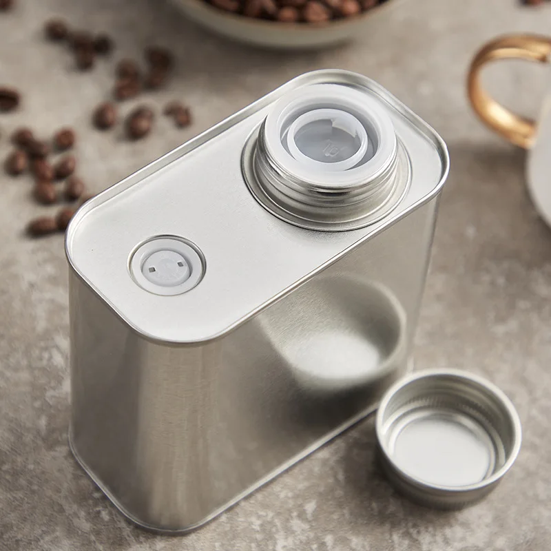 Empty Metal Tin Can Storage - Perfect for Coffee Beans