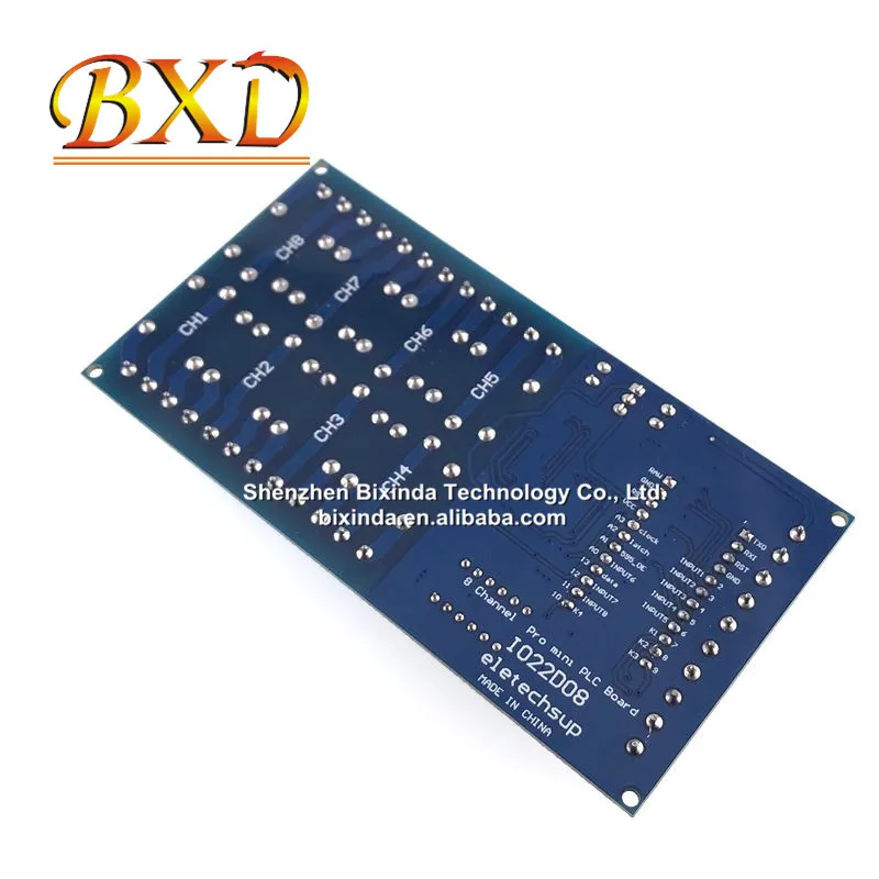 Dc 12v 8 Channel Pro Mini Plc Board Relay Shield Module For Arduino ...
