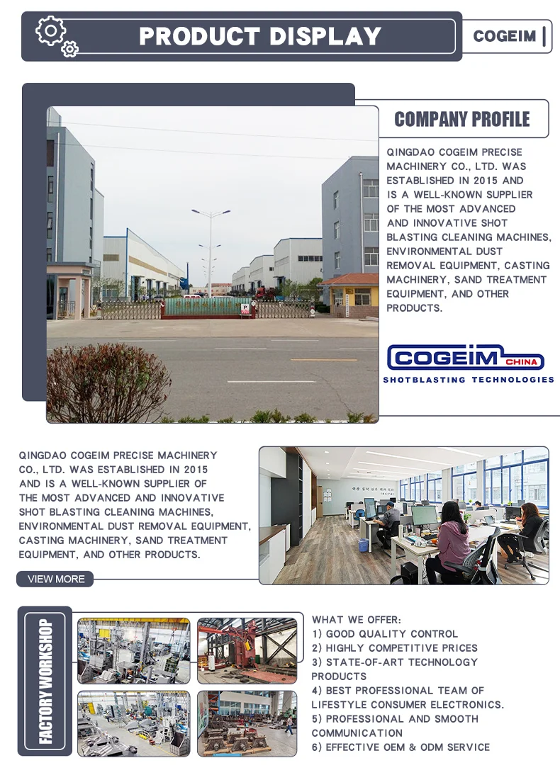 Rotary Table Sand Automatic Sandblasting Rubber Track Shot Blasting ...