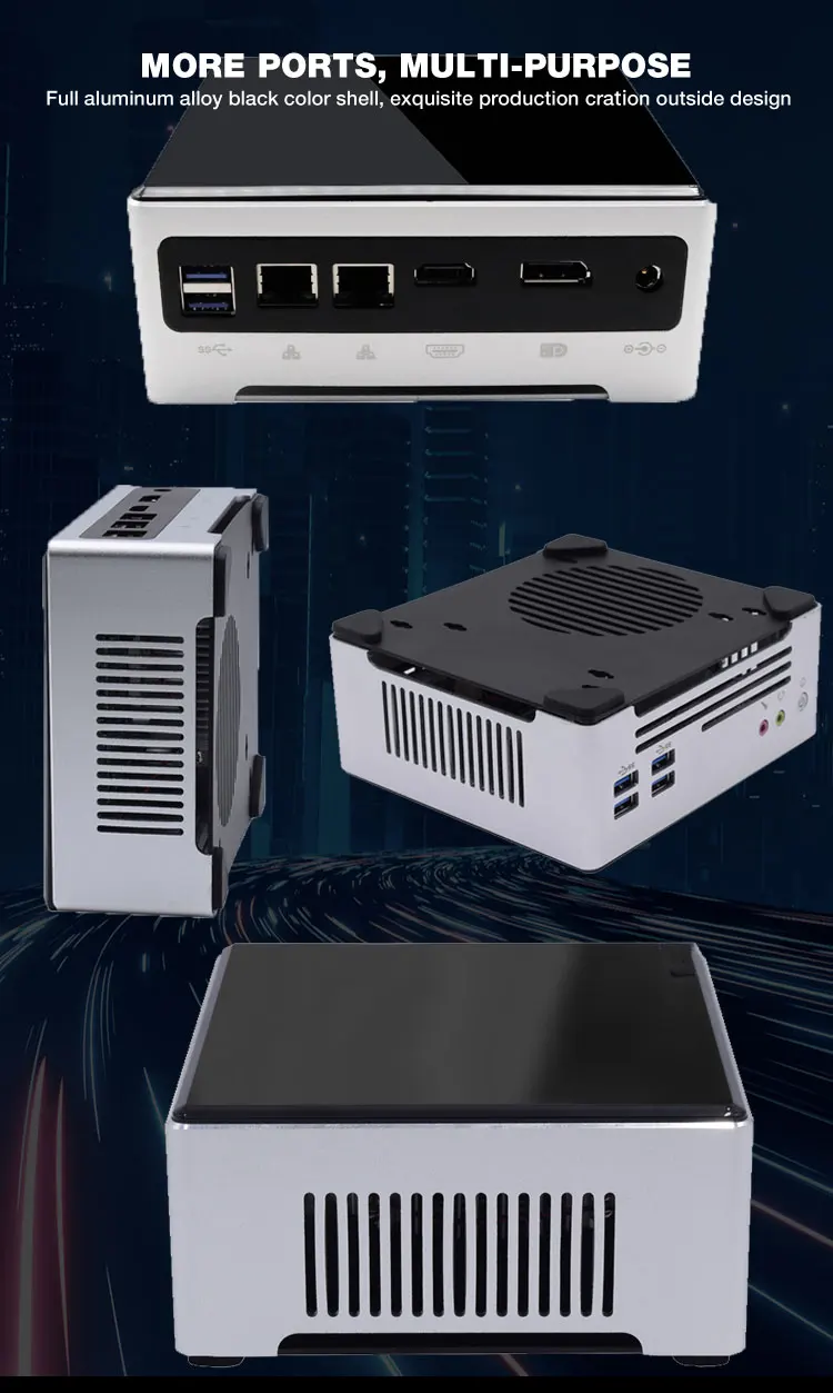 T8 Pro Mini Pc N5095 Lpddr4x 8gb 128gb Computer Business Desktops Pc ...