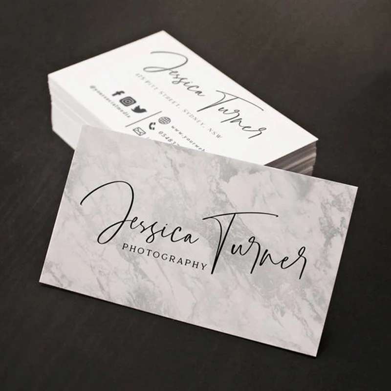 Custom Printing Luxury Black Paper Name Card Gold Edge Creative Gold ...