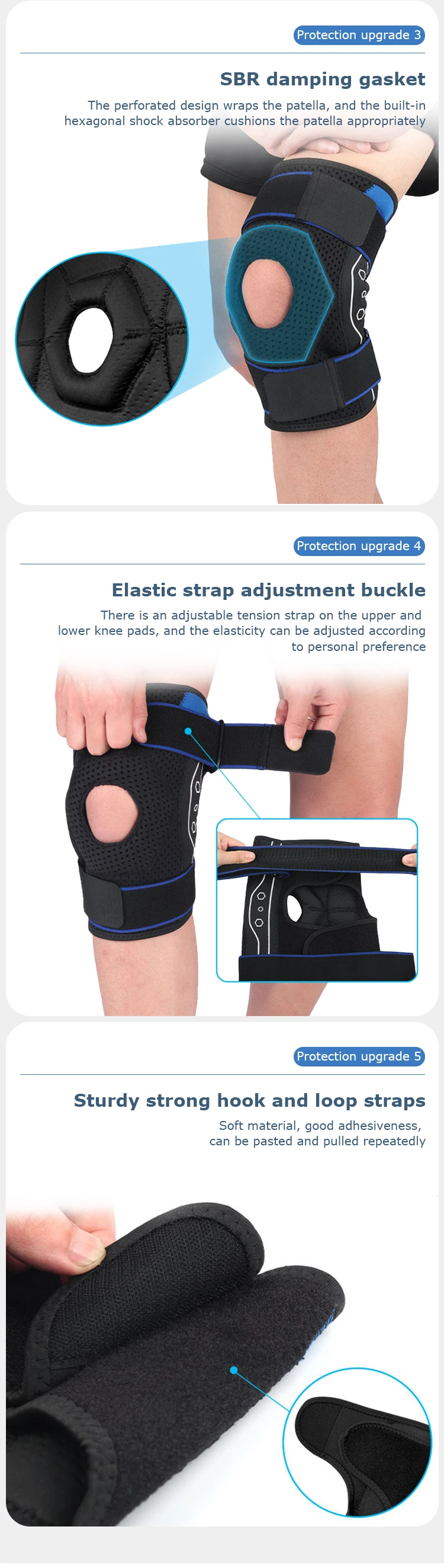 Custom Orthopaedic Stretch Compression Knee Brace Pain Relief Swelling ...