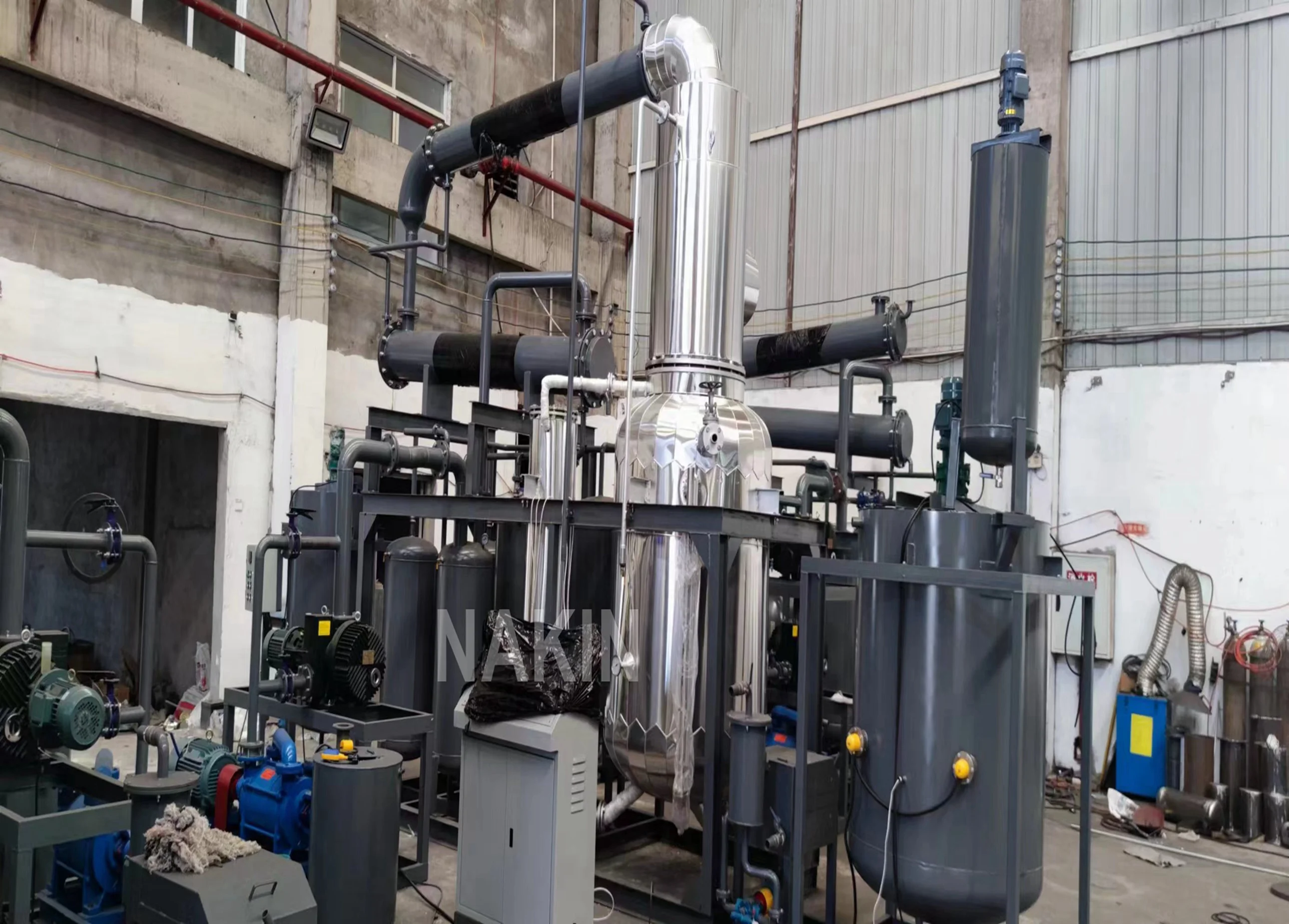 Black Motor Oil Purification with High-Efficiency Refine Waste Engine ...