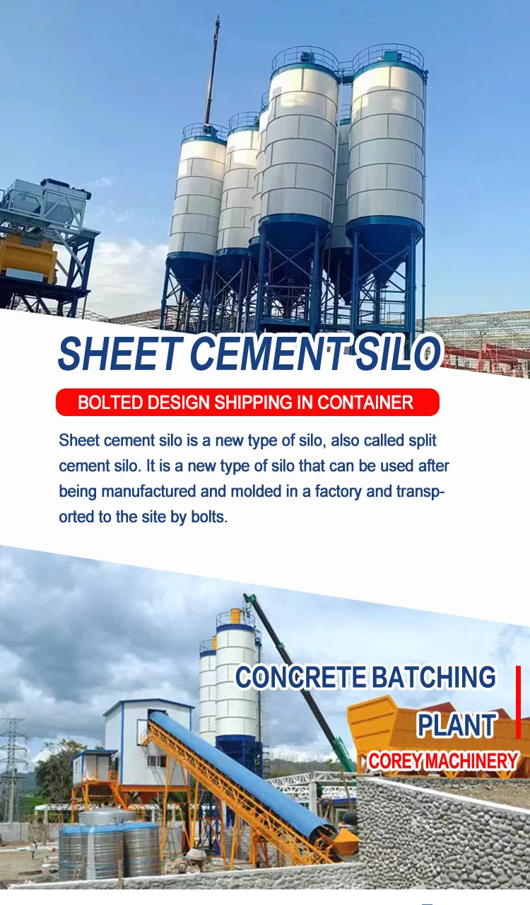 Customized Portable Sheet Type Silo Bag Cement Silo Cement Aeration ...