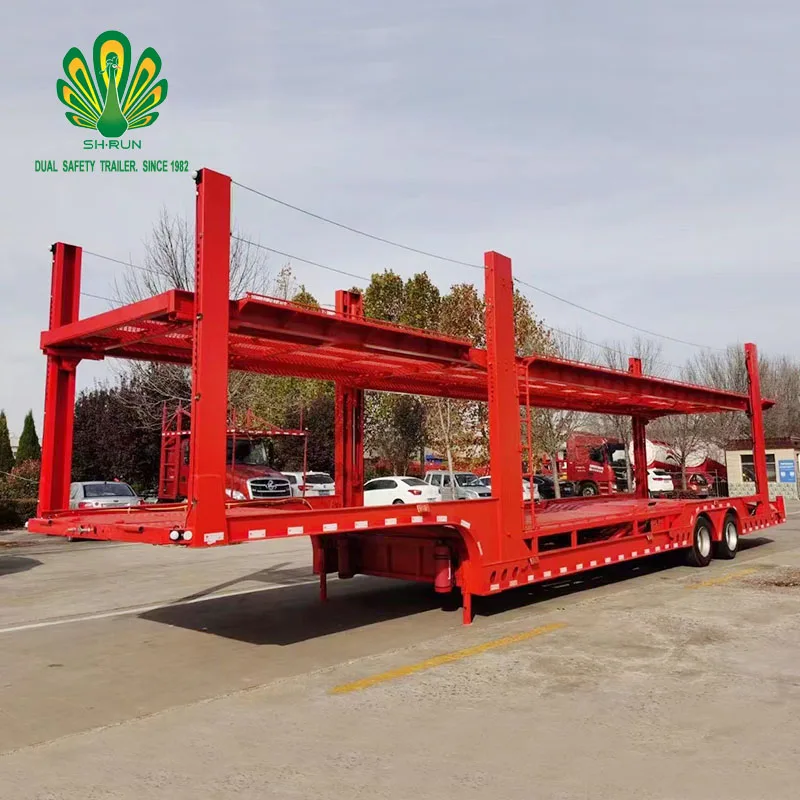 2 Axle Car Carrier Transport Trailer Vehicle Transport Truck Trailer ...