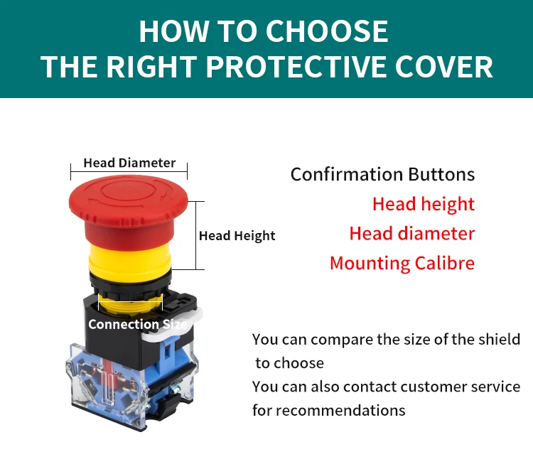 LVBO Waterproof Metal Emergency Stop Switch Button With Enclosure ...