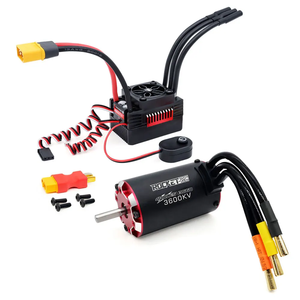 12v 60amp Esc W / Bldc Sensorless 3660 3600kv Motor Combo Set For Rc ...
