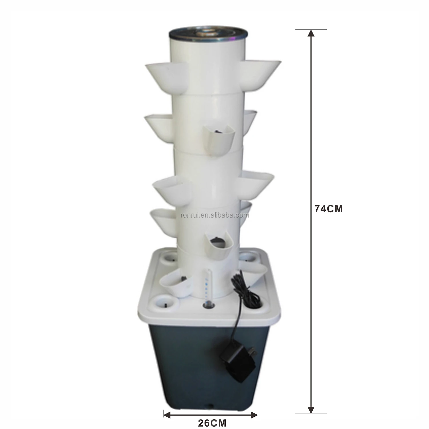 DIY Balcony Vertical Hydroponic Growing System - PP Cups