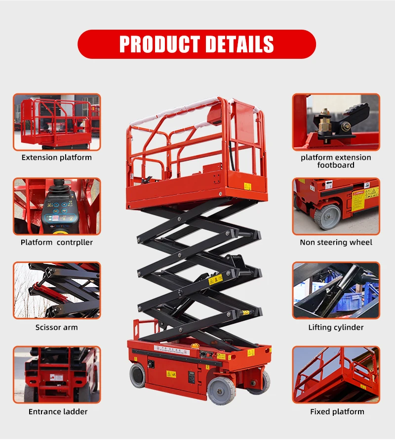 Skylift Mobile Lifter - Hydraulic Scissor Lift for Aerial Work