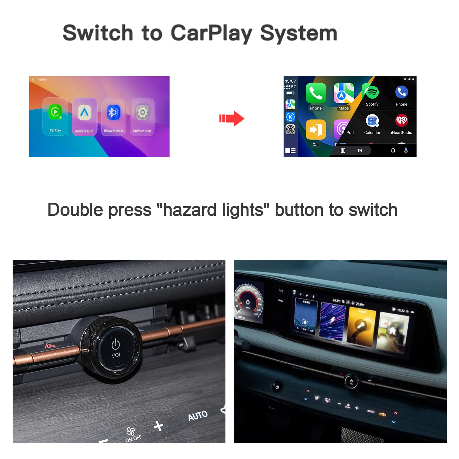 Exploter Wireless Carplay Android Auto Decoder Kit for Chinese Cars