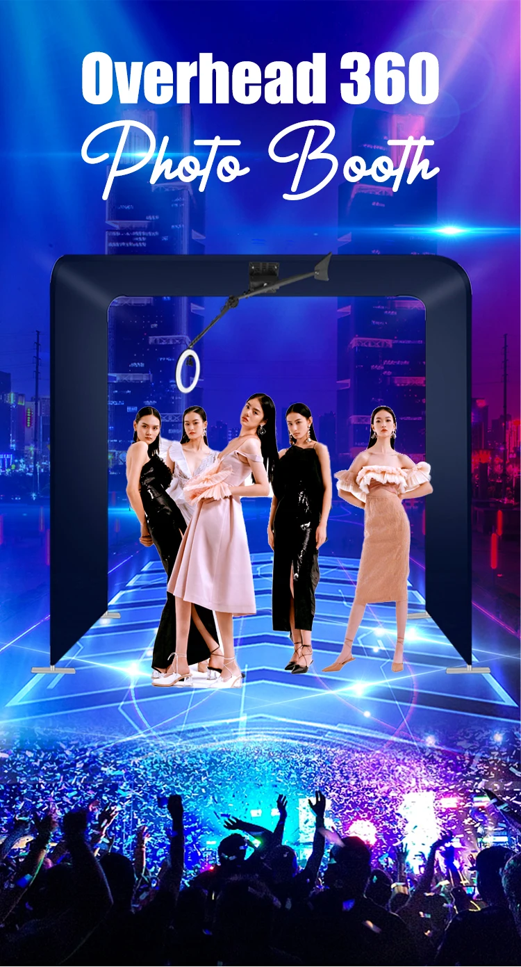 Sky360 Overhead Photo Booth - Custom Logo & LED Lighting