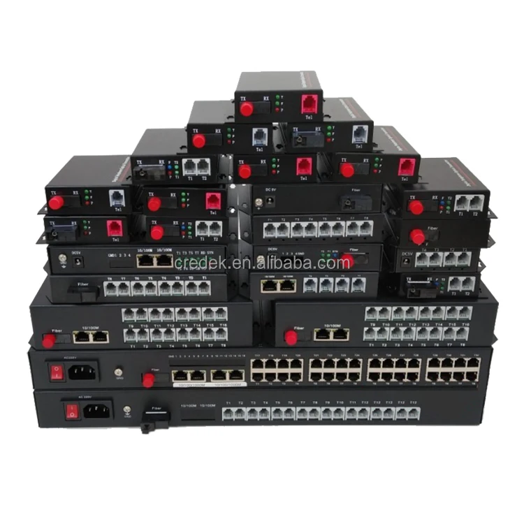 32 Port RJ11 FXS/FXO Multiplexer to Fibre Extender - 18months Warranty