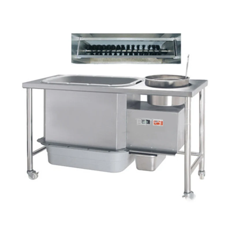 Electric Breading Table Stainless Steel Kitchen Work Station Fast Food ...