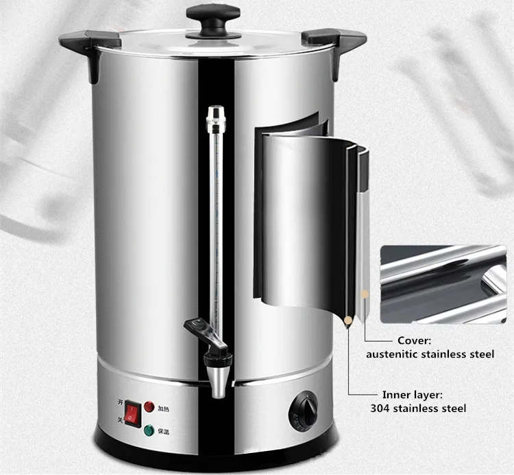 Stainless Steel Thermos Milk Tea Bucket Insulated Vacuum Hot Drinking ...