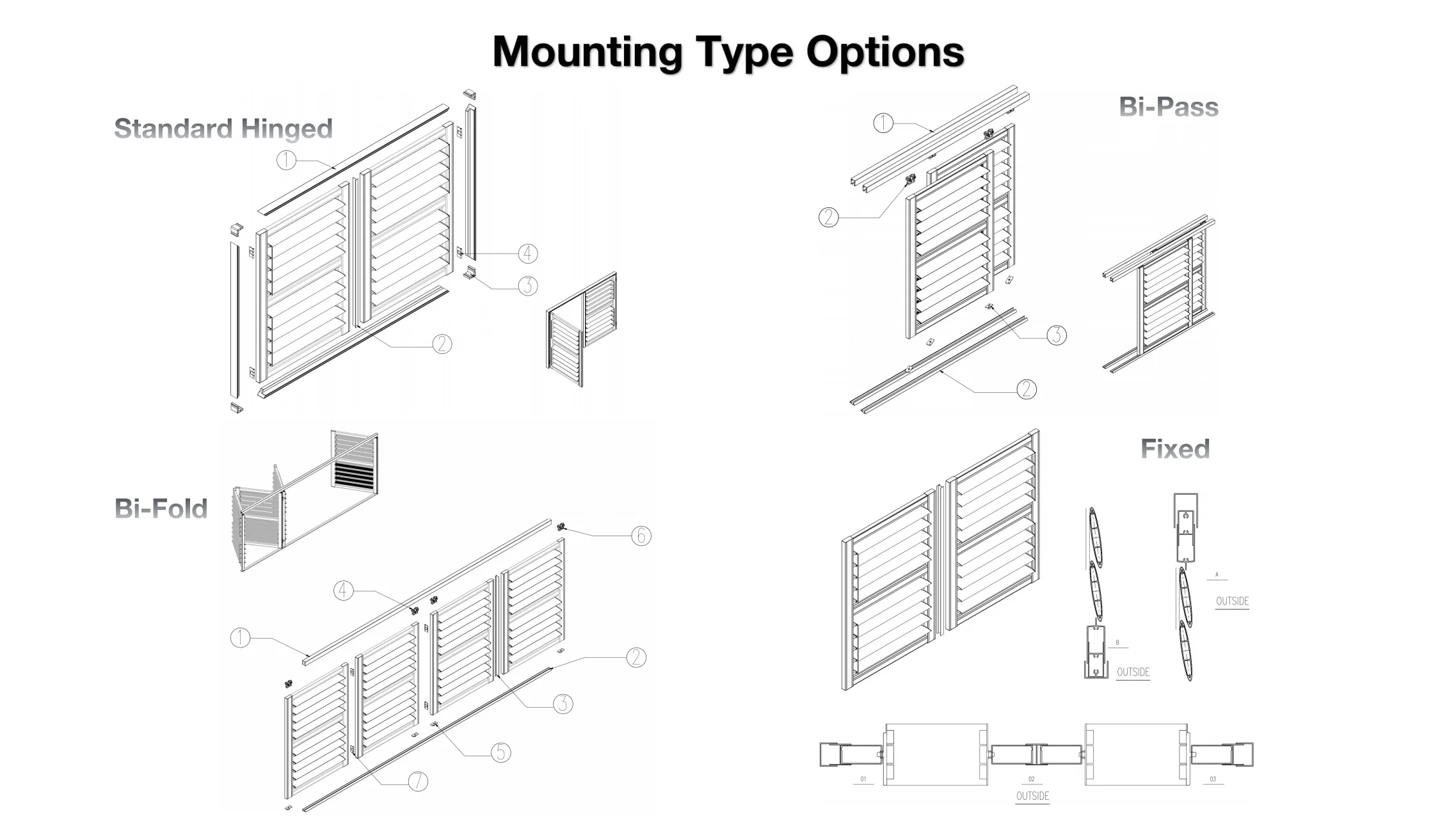 Aluminum Louver Window Shutter Folding Screen Aluminum Frame Shutter ...