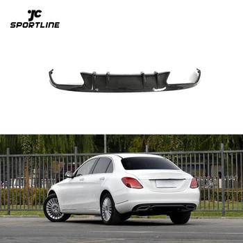 Carbon Fiber Rear Diffuser For Mercedes Benz C Class W205 C180 C300 ...