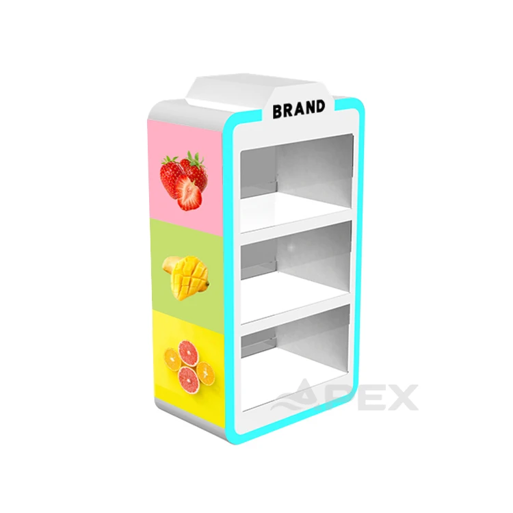 APEX Led Acrylic Display Case - 3 Layers Smoke Shop Rack