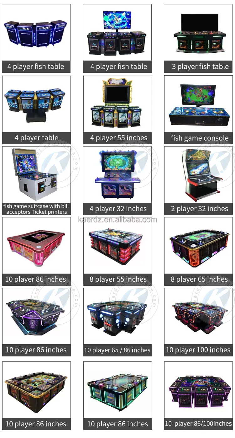 USA Deluxe Arcade Fish Game Table 10 Player Machine 86''