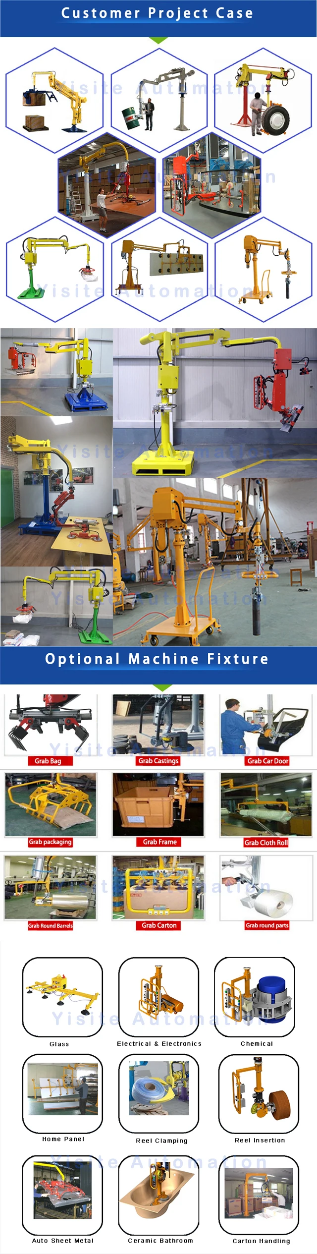 Electric Hoist Folding Jib Crane Labor-saving Balanced Assisted ...