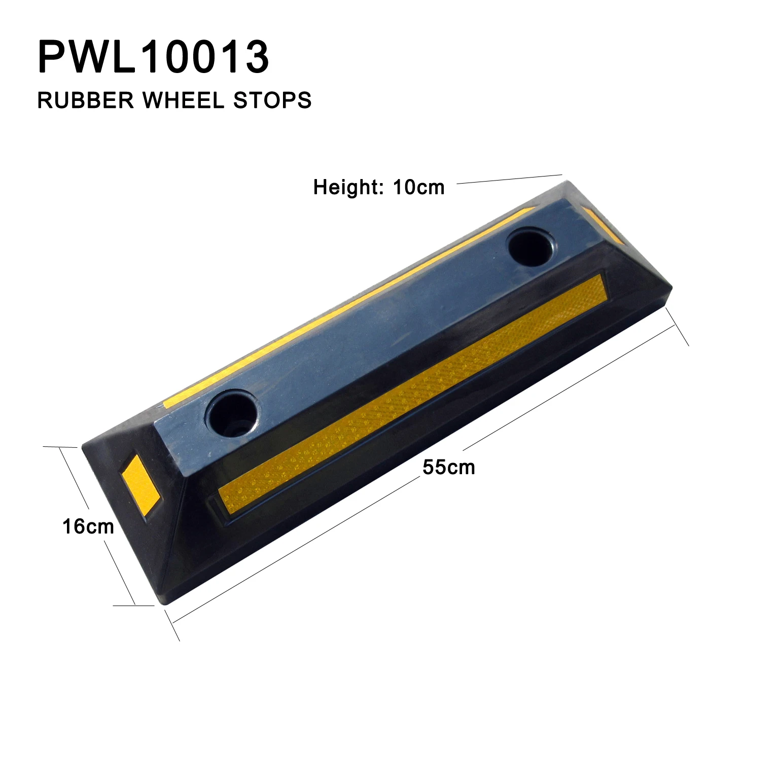 Alibaba.com: Heavy Duty Rubber Parking Block Wheel Stop Stoppers with ...