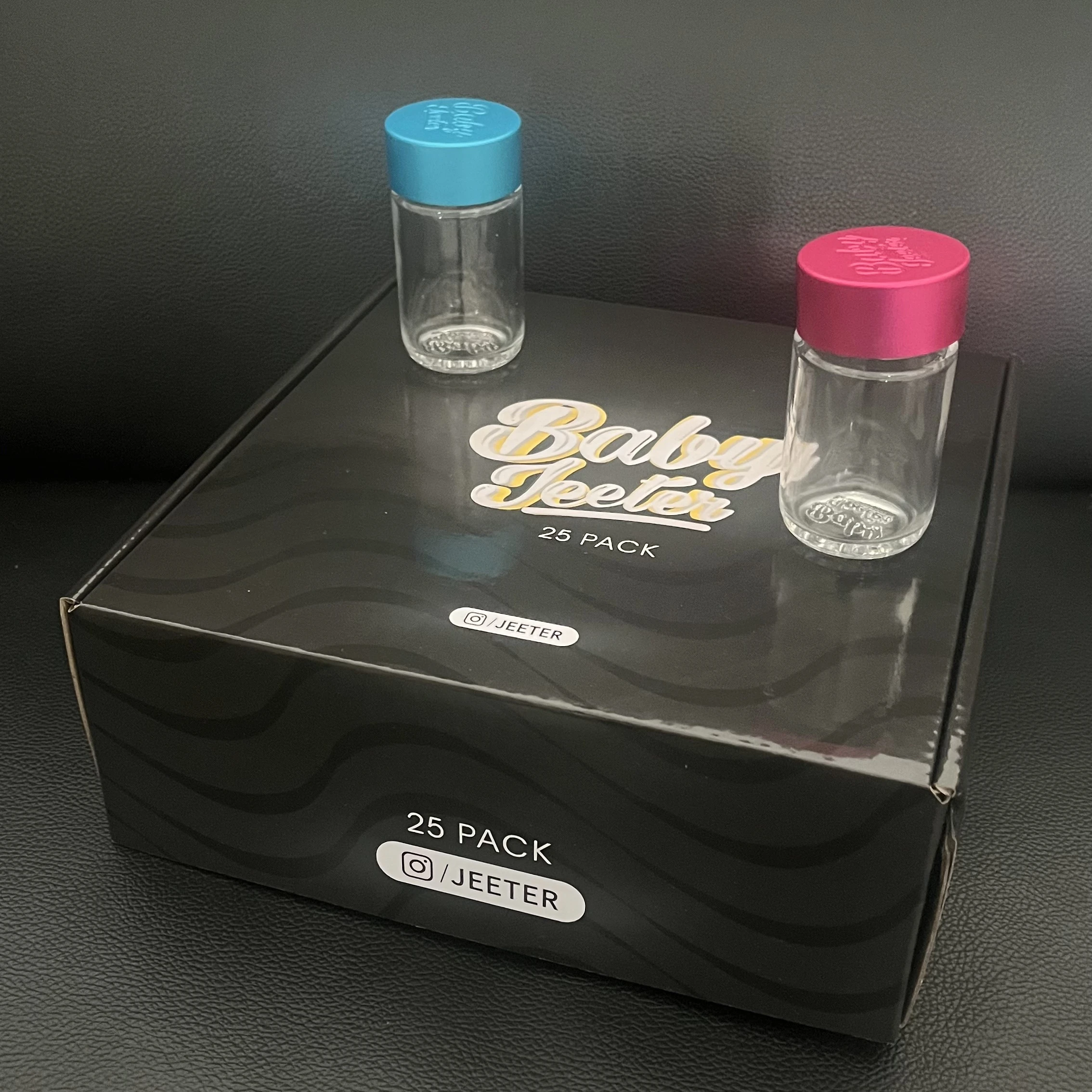 Custom Logo Baby Jeeter Glass Jar Packaging Label Sticker with Box