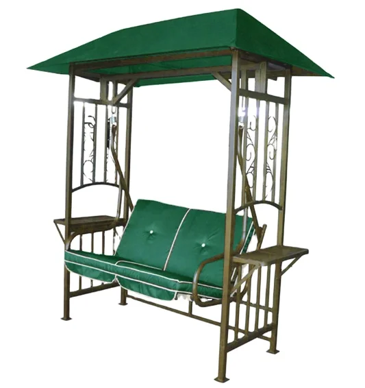 Modern Luxury Metal Outdoor Swing Chair with Free Standing Roof for ...