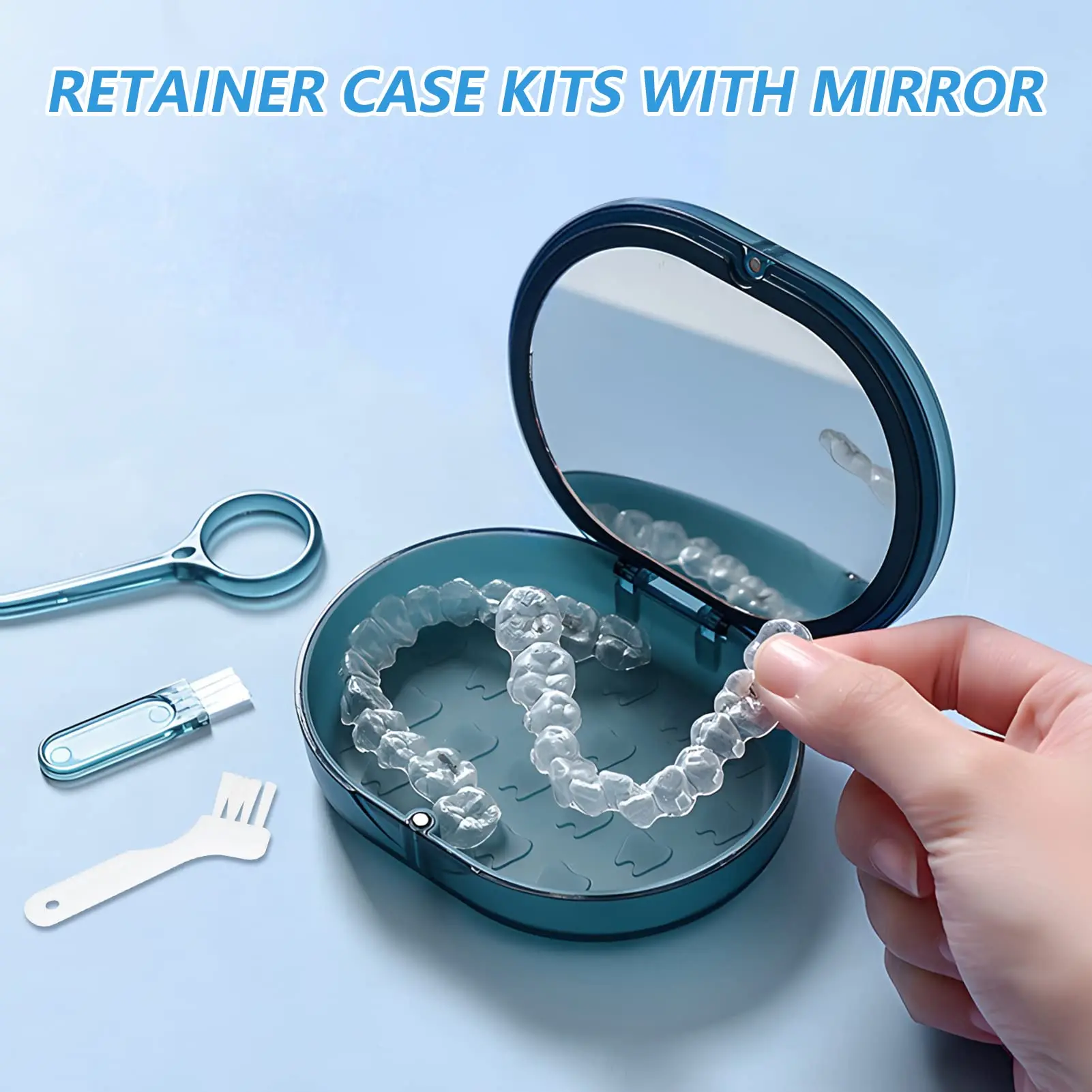 Aligner And Retainer Case With Magnet For Denture Teeth Mouth Guard ...