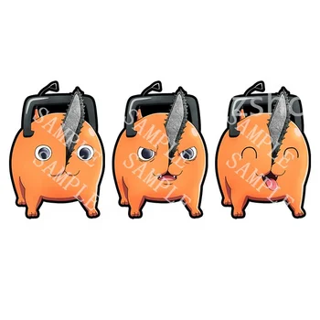 Cute Pochita 3d Motion Sticker Anime Chainsaw Man Waterproof Decals ...