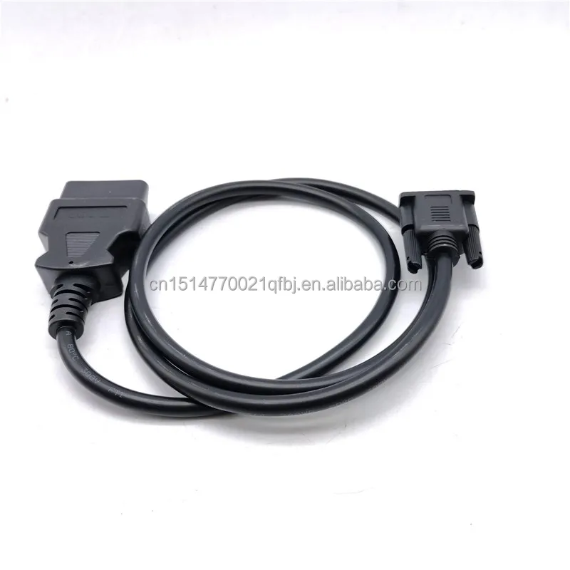 Obd 2 Cable 16 Pin To Db9 Female Serial Port Rs232 Adapter Connector ...