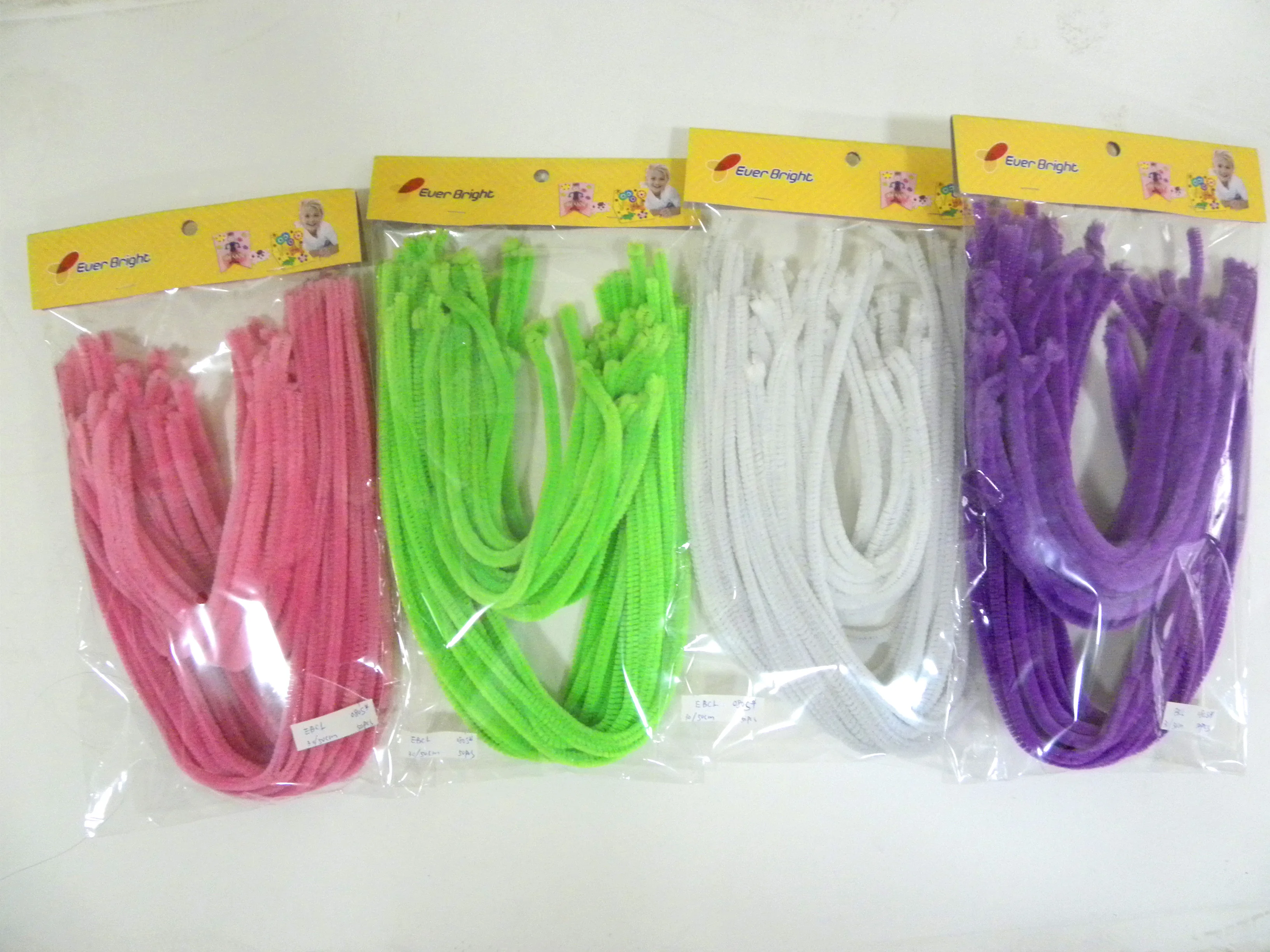 Children Education Toy Single Color Chenille Stems Colorful Craft Pipe Cleaners Chenille Stem ...