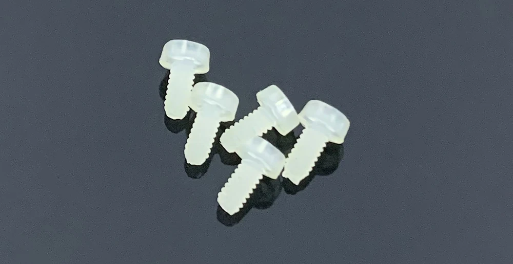 M2*4 Factory Round Head Nylon Screw Plastic Flat Head Screw Yg205a-2-4 ...