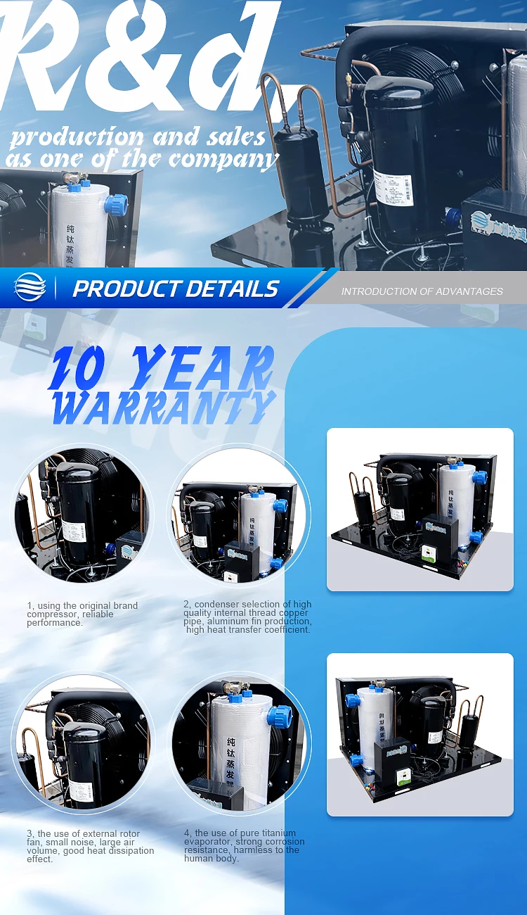 Rapid Cooling Unit Refrigeration Ice Bath Water air Cooler Chiller Fish ...