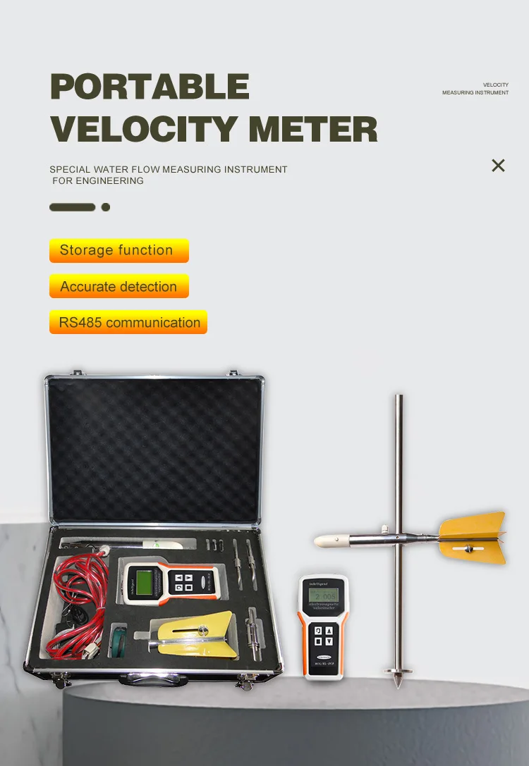 Portable River Flow Meter - Accurate Water Velocity Measurement