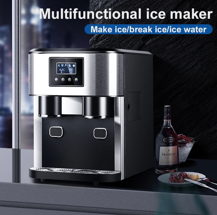 Household Countertop 3 In 1 Multifunction Ice Water Dispenser Crushed ...