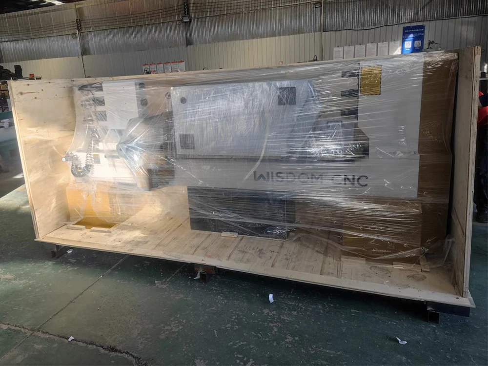 Wisdom CNC Four Axis Wood Pool Cue Milling Lathe Machine