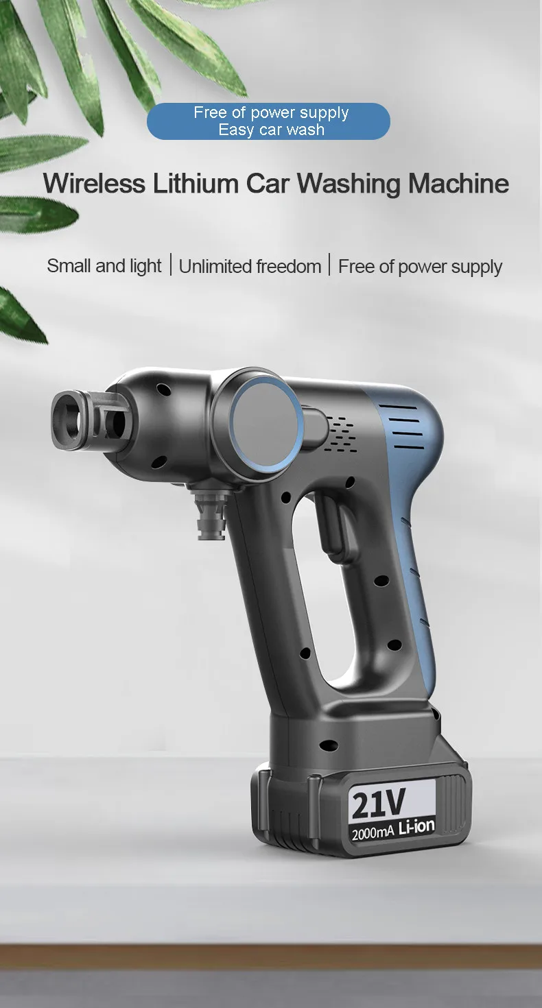 Mini Lithium Battery Car Washing Machine Portable Cordless Wireless Car ...