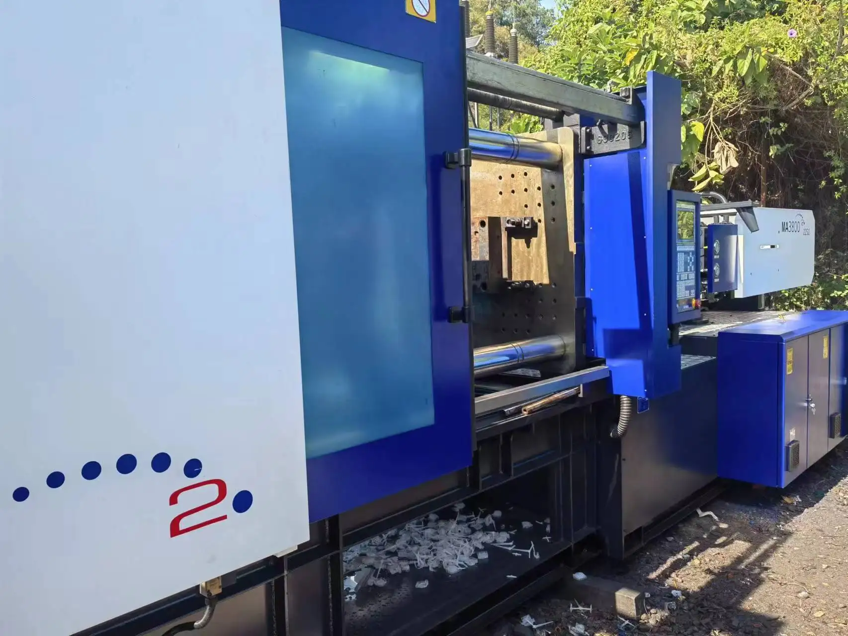 Haitian 380ton Used Plastic Injection Molding Machine Ma3800 With Servo ...