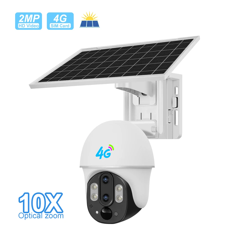 OEM 10xOptical Zoom V380 Pro Solar Battery Powered Camera 4G Sim Card ...